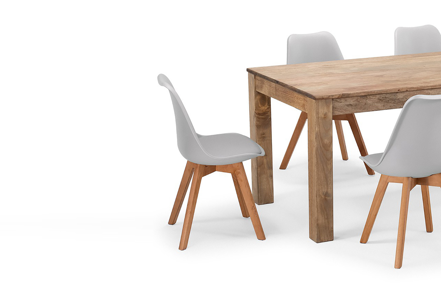 Montreal Atom 6-Seater Dining Set 1.8m - Grey | Cielo