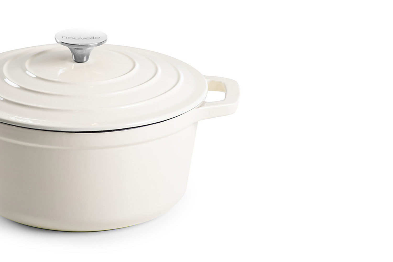 Nouvelle Cast Iron Casserole - 24cm - Buttermilk | Cielo