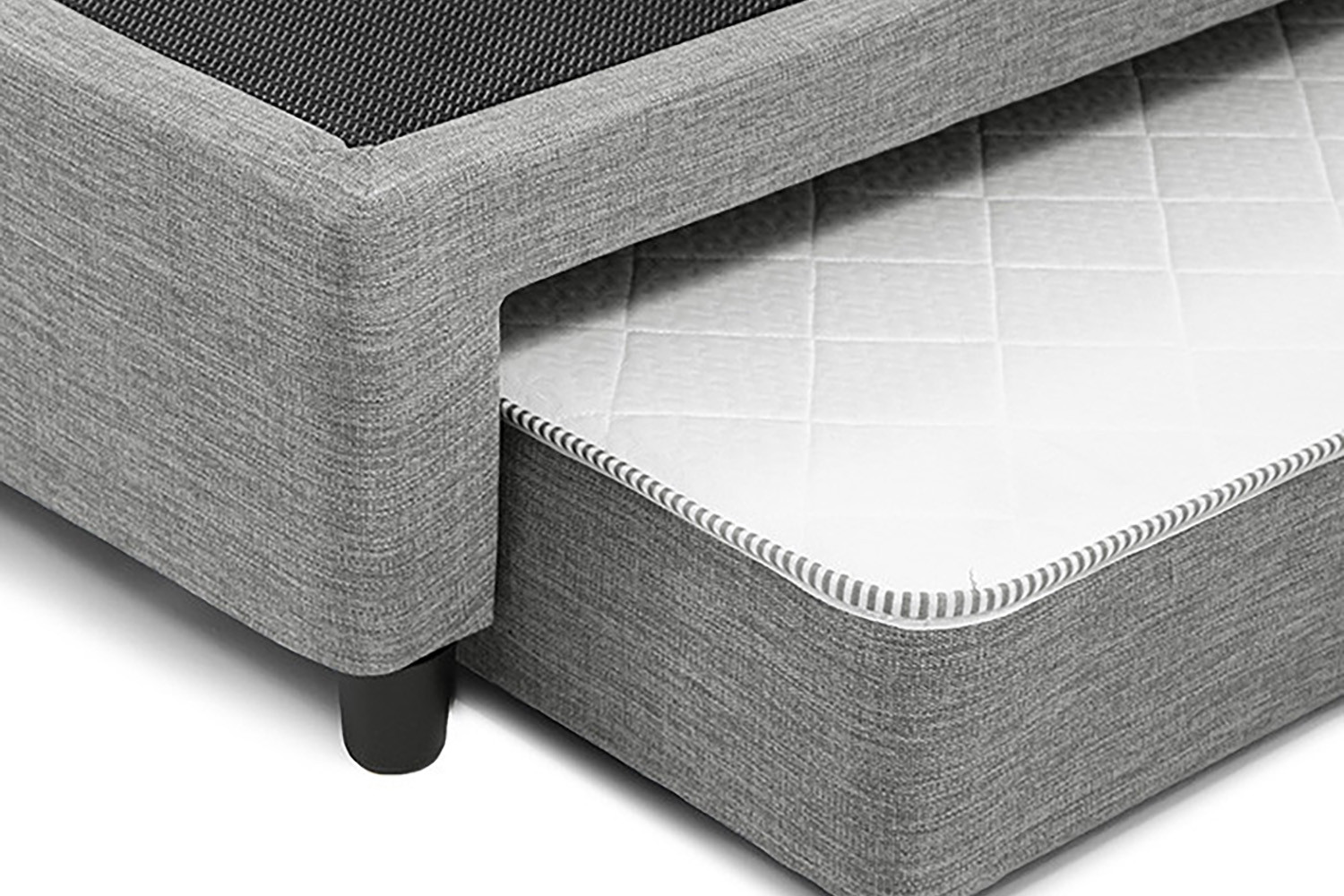 Jupiter Dual Function Bed Base - Double - Alaska Grey