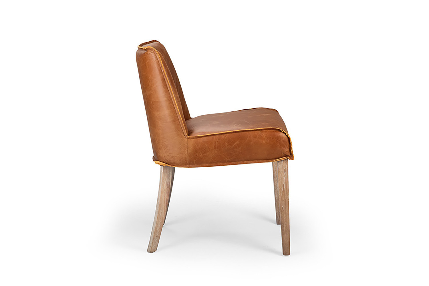 Christian Leather Dining Chair - Tan For Sale | Cielo