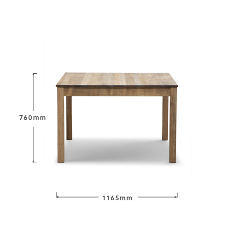 Montreal Enzo Square 4-Seater Dining Set 1.2m | Cielo