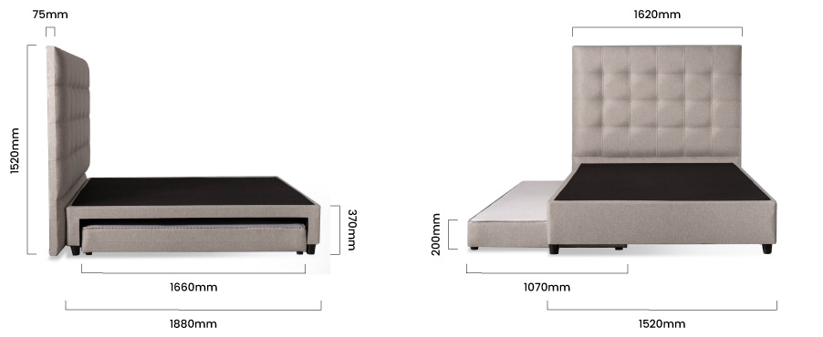 Alexa Dual Function Bed - Queen | Cielo