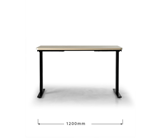 Axon Standing Desk - Black & Natural 1.2m | Cielo