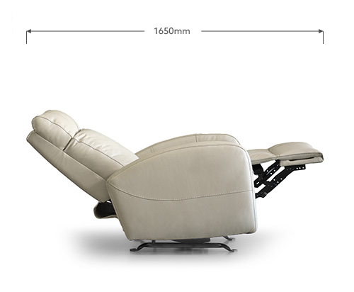 Benton Leather Rocker Recliner - Taupe | Cielo