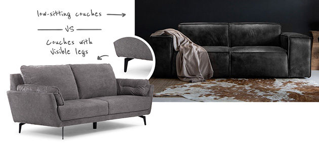 Choosing the best couch style to suit your living space