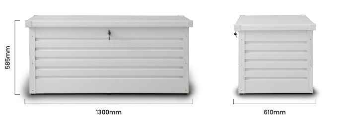 Callum Pool Storage Box - White | Cielo