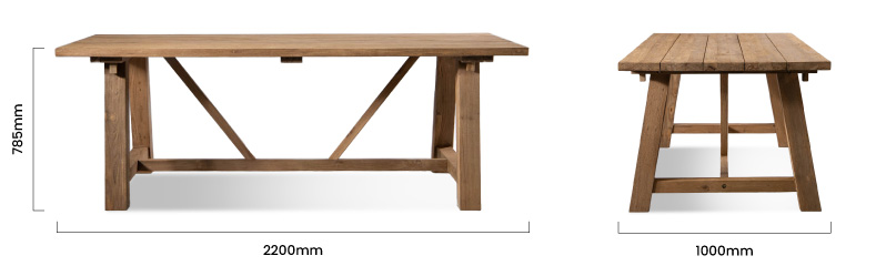 Cavern Dining Table - 2.2m | Cielo