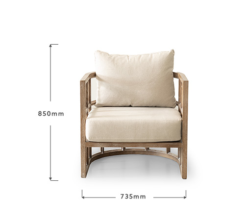 Colby Armchair - Stone | Cielo
