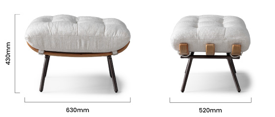 Fidel Lounge Chair - Bone | Cielo