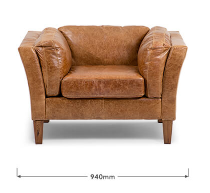 Granger Leather Armchair - Vintage Tan | Cielo