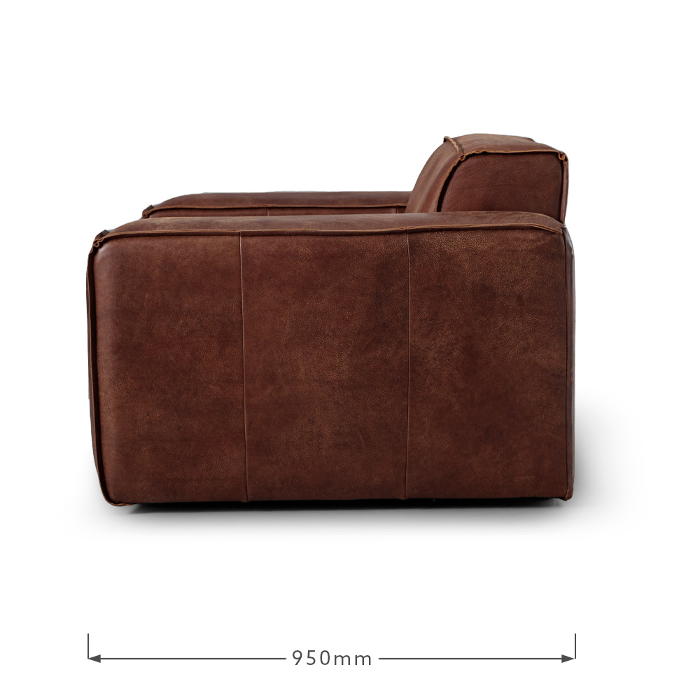 Jagger Leather Armchair - Spice | Cielo