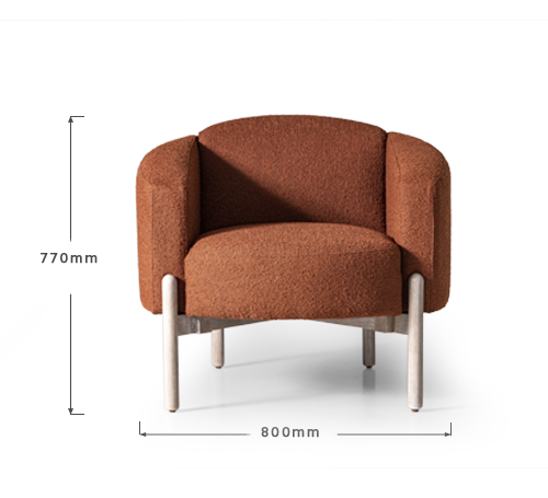 Prague Armchair - Rust | Cielo