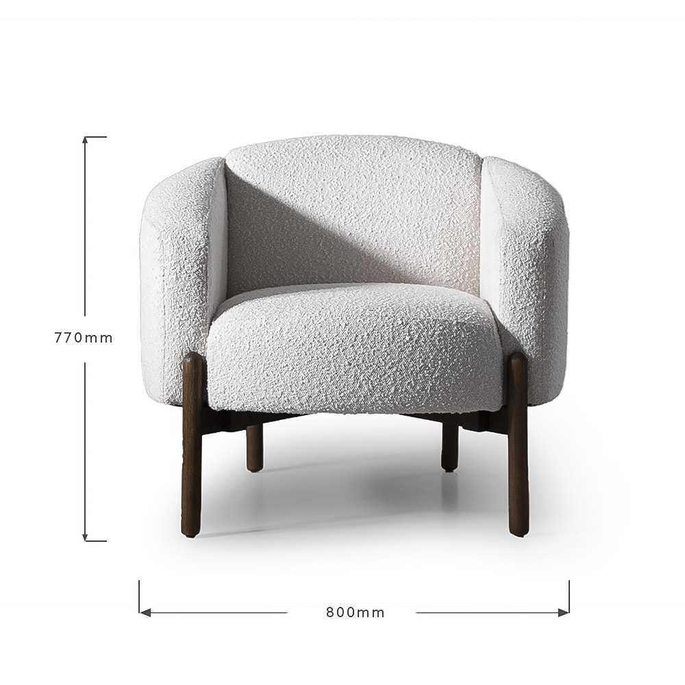 Prague Armchair - Ivory | Cielo