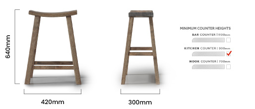 Ryder Counter Bar Stool | Cielo